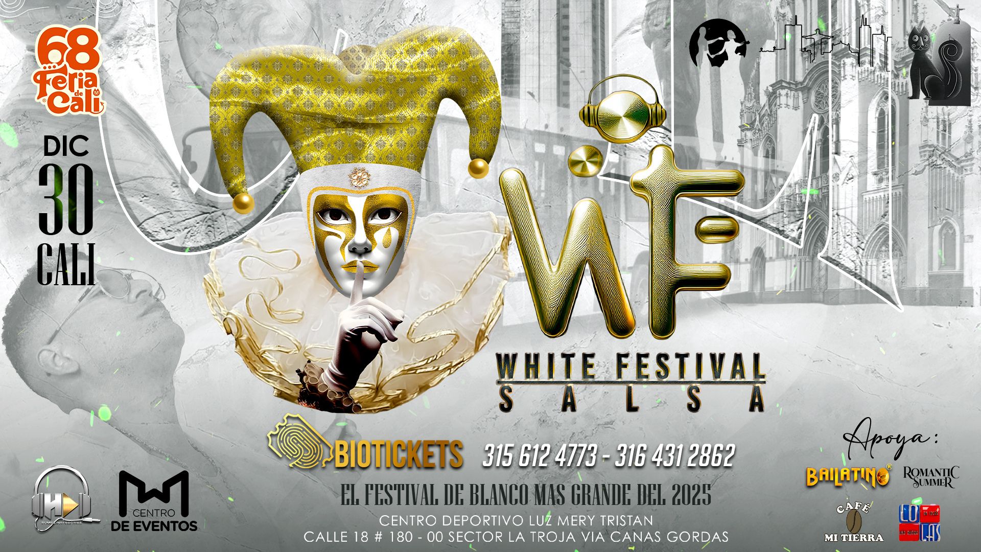 Boletos | WHITE FESTIVAL - 30 DIC LUZ MERY TRISTAN | BIOTICKETS